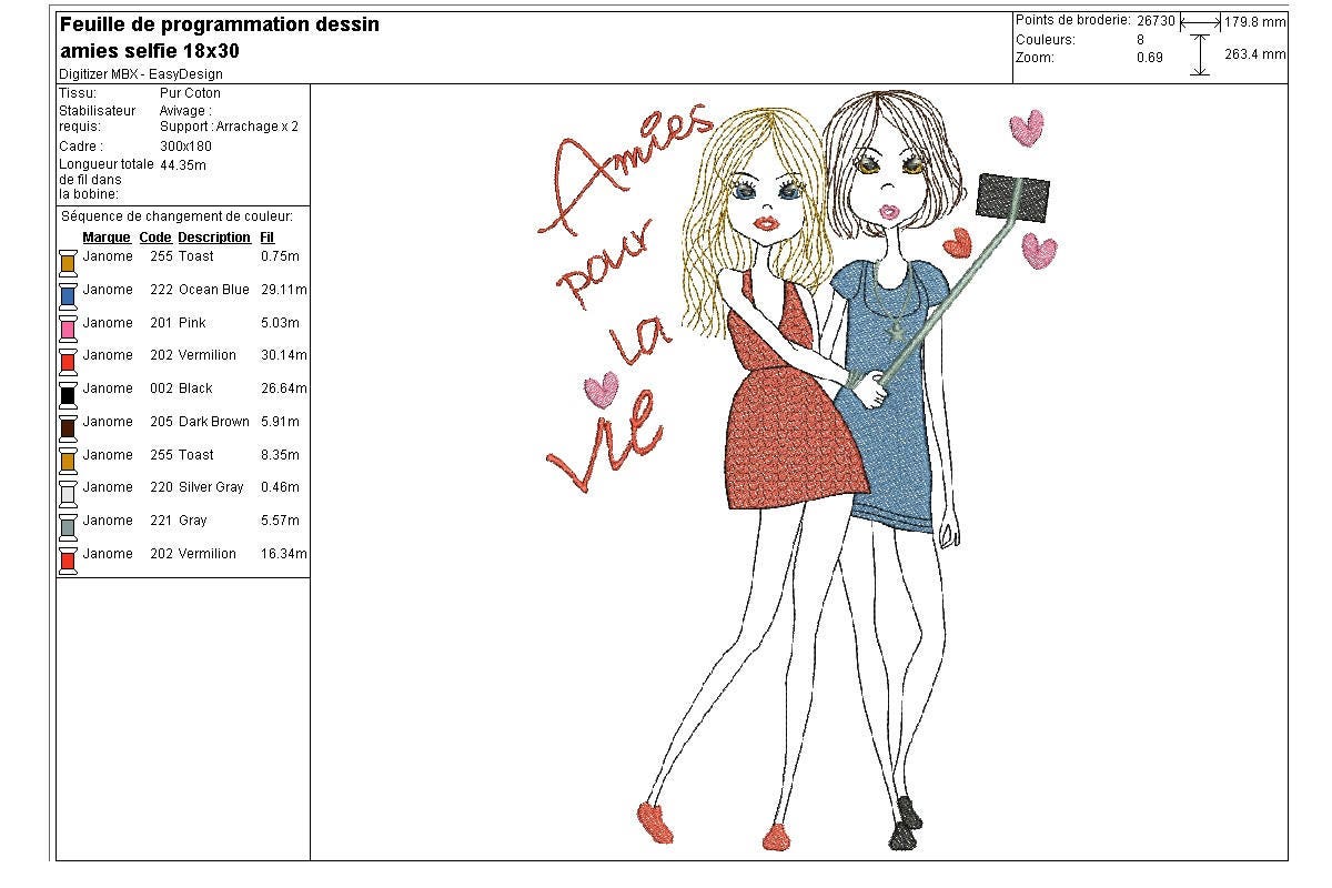Instant Download Machine Embroidery Design Girls Friends - Etsy