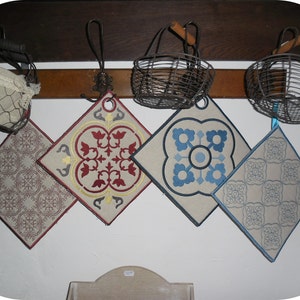 Instant Download Machine Embroidery Cement Tile - Etsy