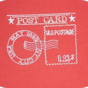 Instant Download Embroidery Post Card USA - Etsy