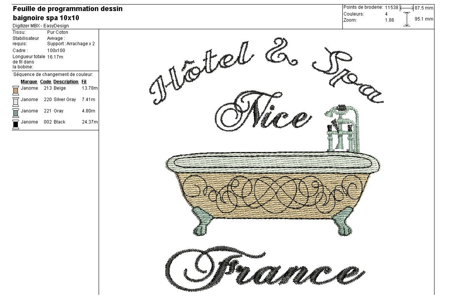Instant Download Embroidery Design Hotel Bath an Spa - Etsy