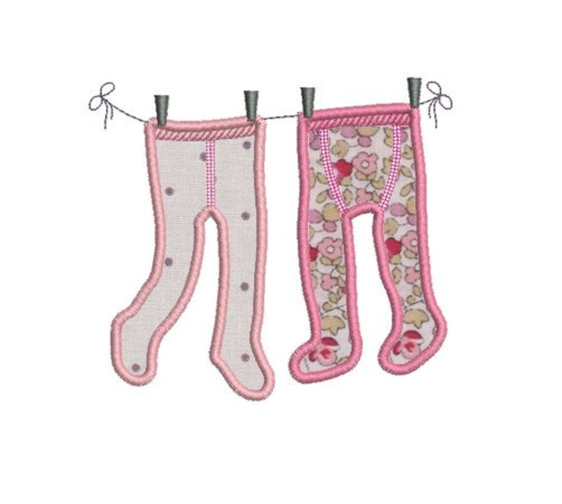 Instant Download Embroidery Design Tights Applique - Etsy