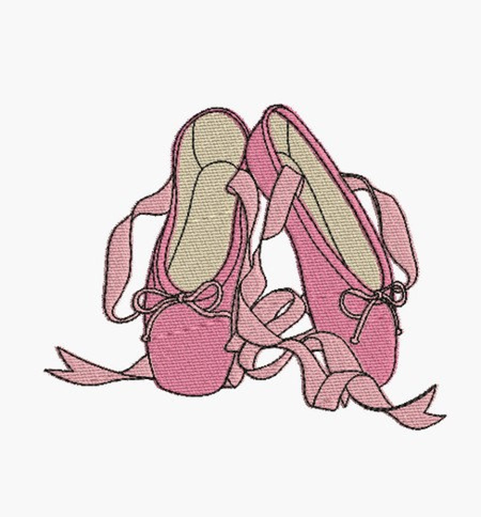 Instant Download Machine Embroidery Design Ballet Shoes - Etsy