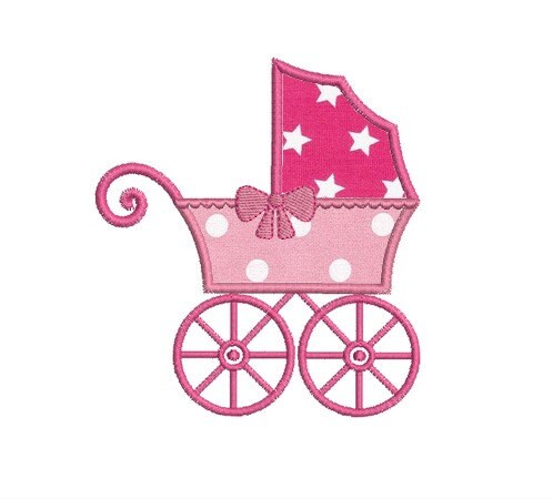 Instant Download Embroidery Applique Pram - Etsy