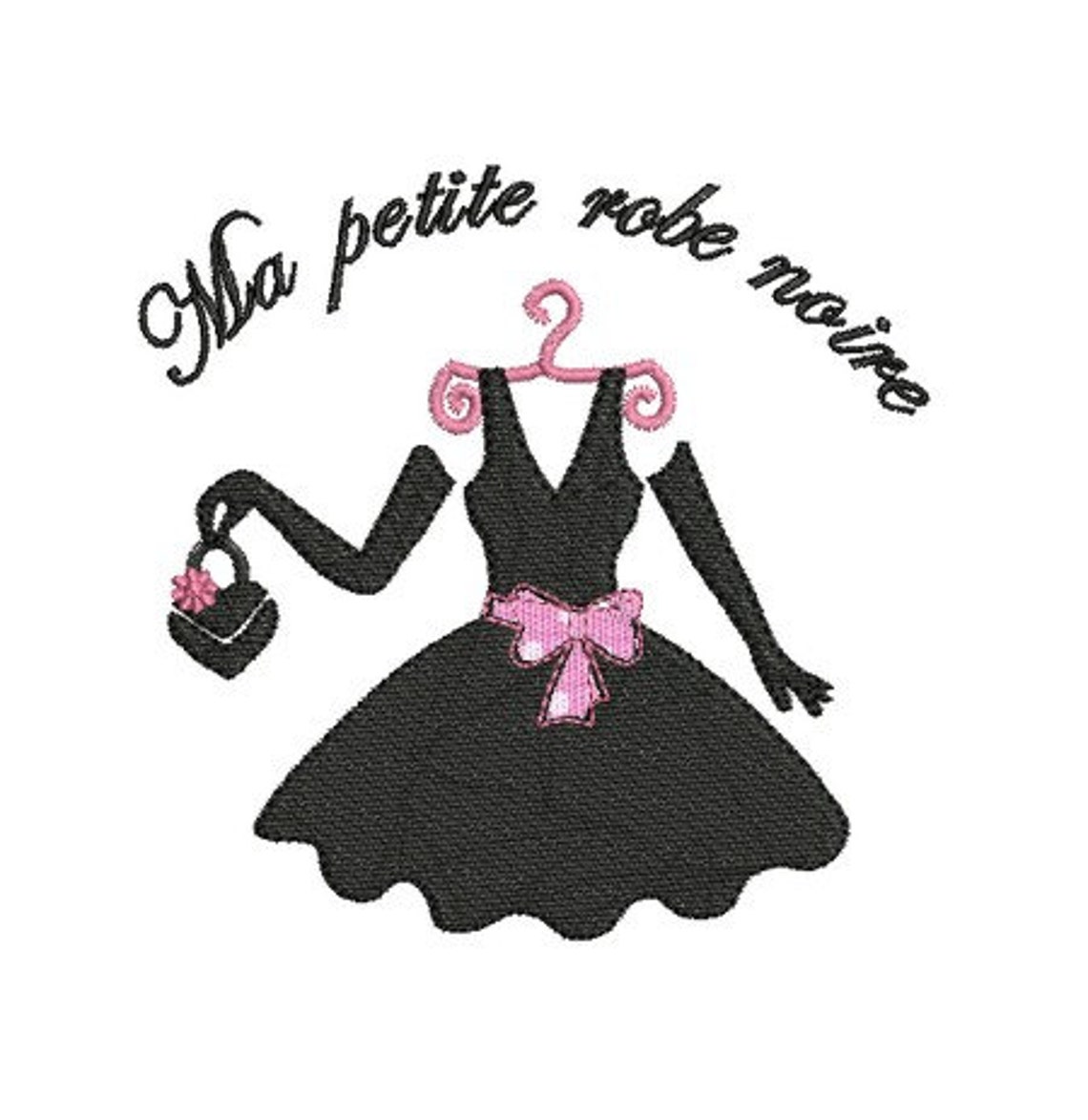 Instant Download Machine Embroidery Black Dress - Etsy