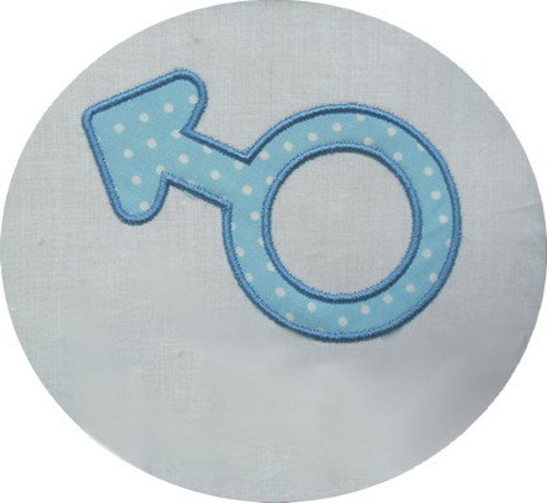 Instant Download Embroidery Applique Male Symbol - Etsy