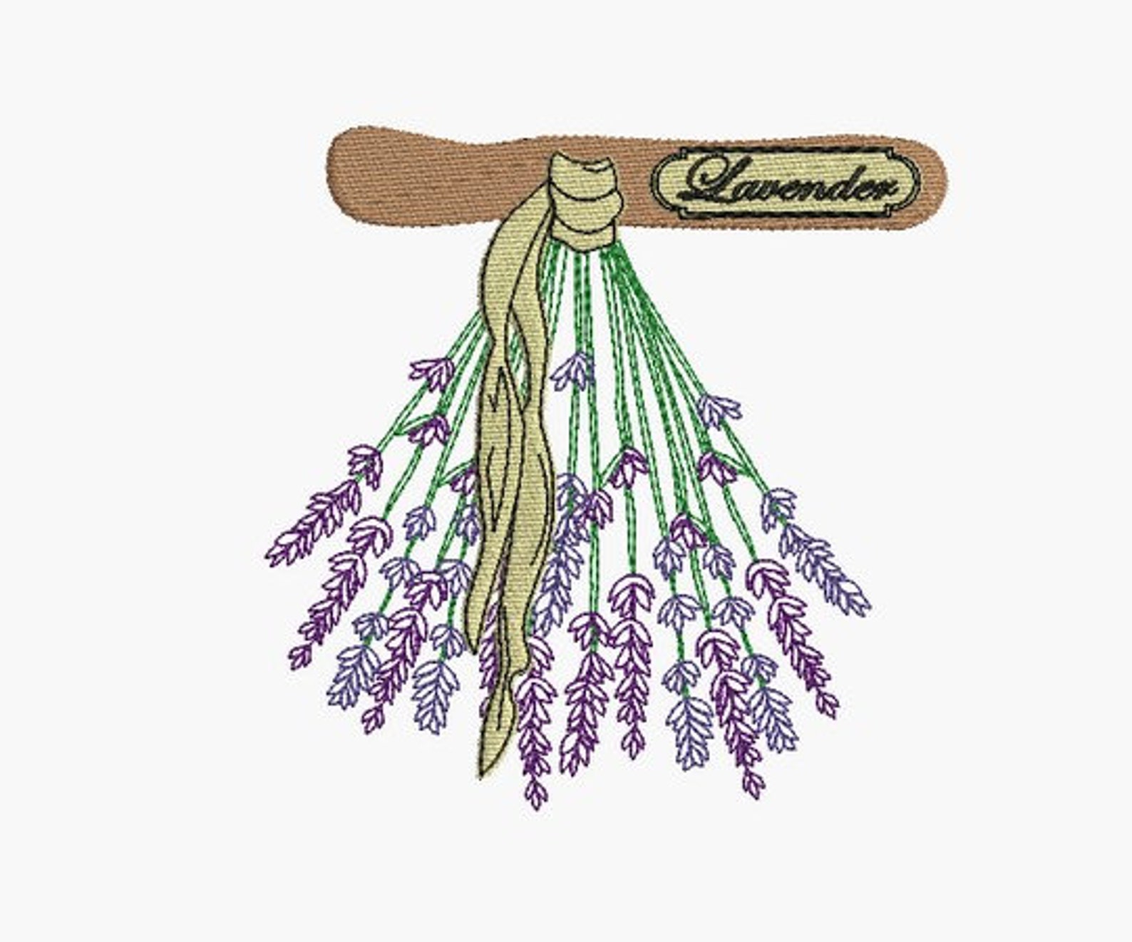Instant Download Machine Embroidery Design Lavender Bouquet - Etsy