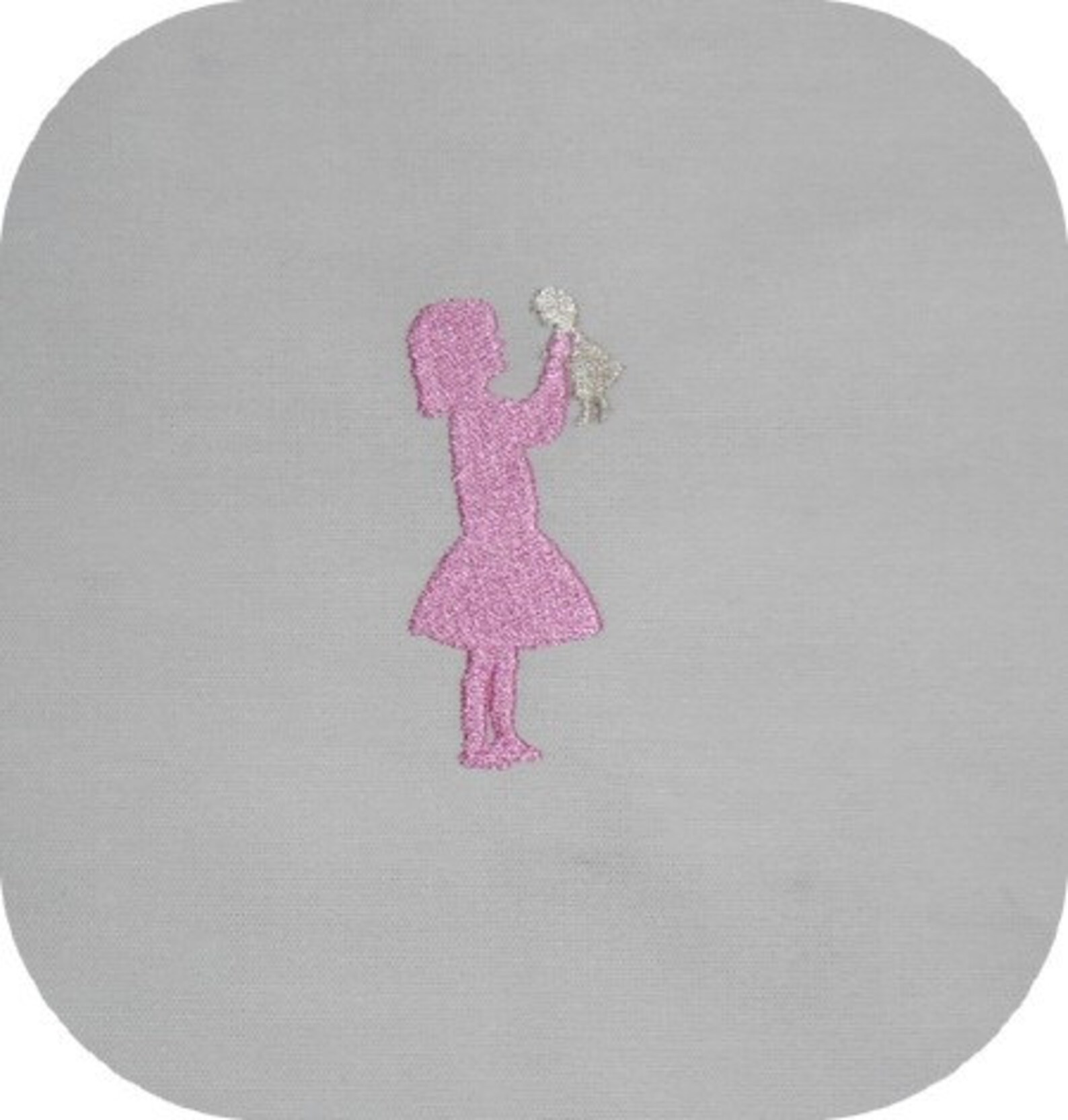Instant Download Machine Embroidery Design Silhouette Girl | Etsy