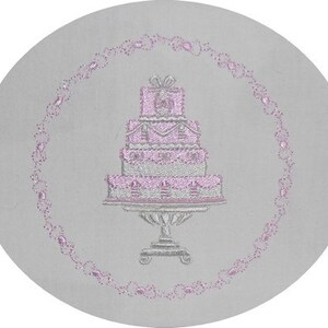 Instant Download Machine Embroidery Wedding Cake - Etsy