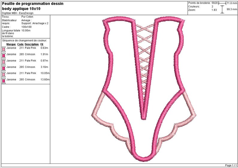 Instant Download Machine Embroidery Design Applique Body - Etsy