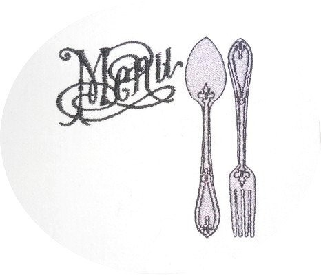 Instant Download Machine Embroidery Menu Covered French Style | Etsy