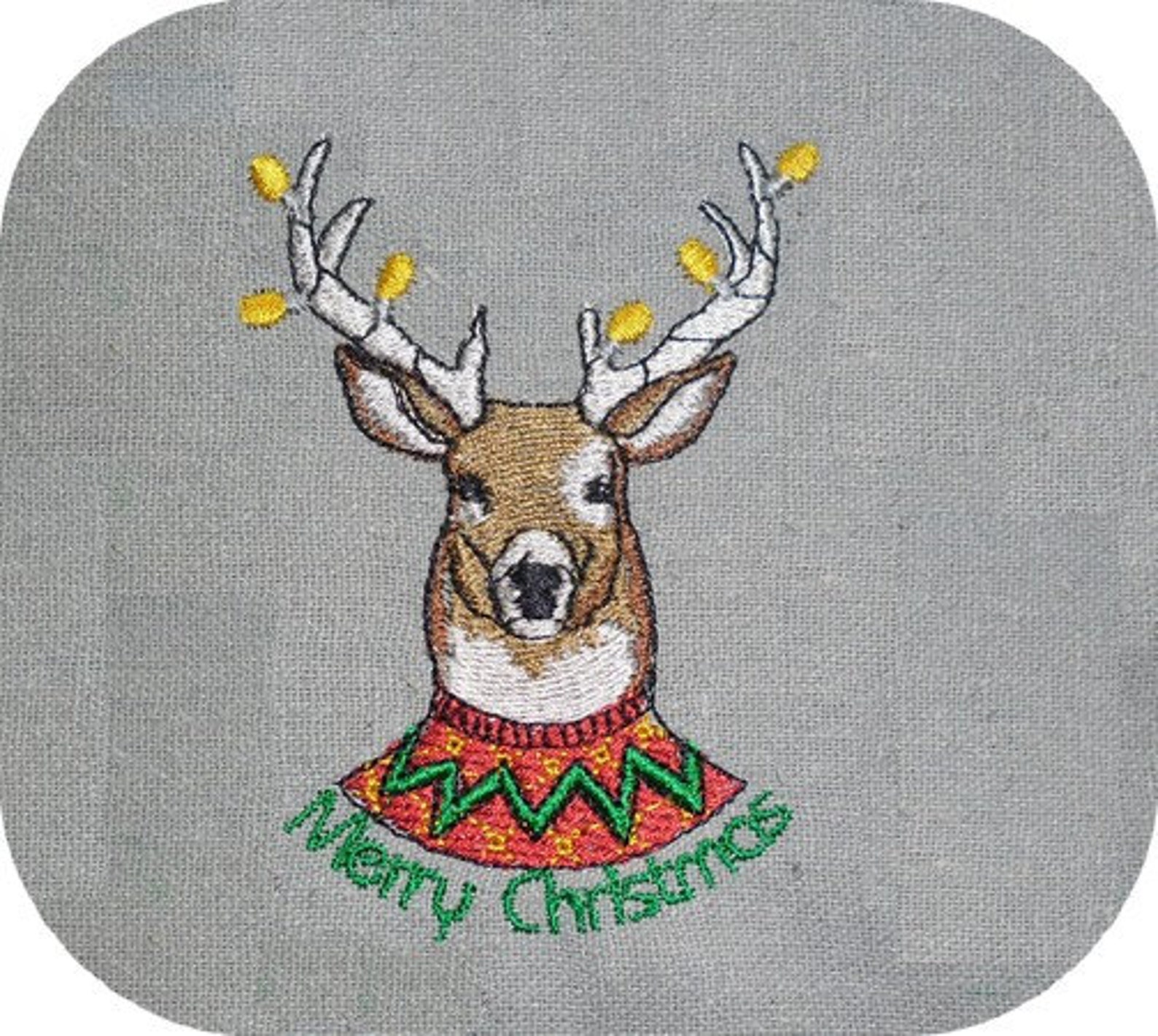 Instant Download Christmas Deer Embroidery Design - Etsy