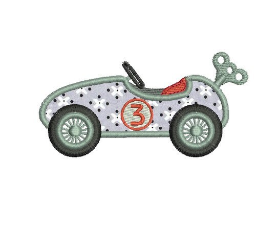Instant Download Machine Embroidery Applique Vintage Car - Etsy