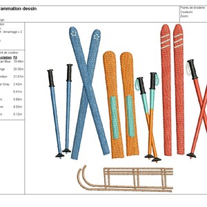 Instant Download Machine Embroidery Design Winter Skis Mountain Ski ...