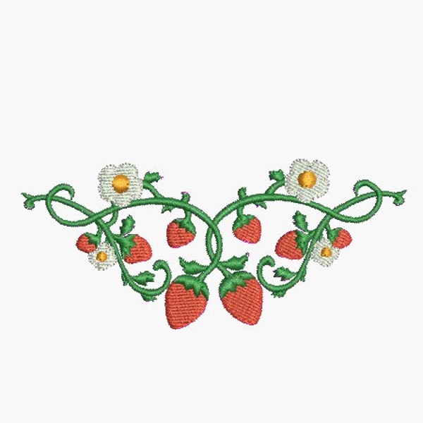 Strawberry Machine Embroidery Designs - Etsy
