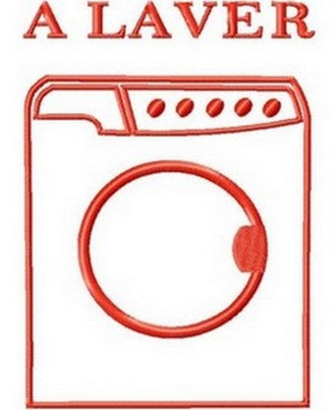 Instant Download Embroidery Design Washing Machine - Etsy