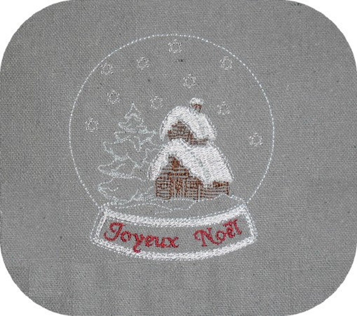Instant Download Snowball Christmas Customizable Embroidery Design ...