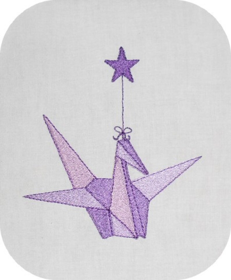 Instant Download Machine Embroidery Crane Japon - Etsy