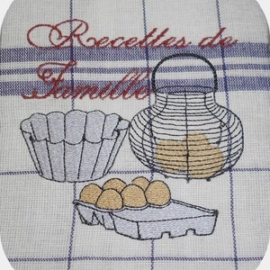 Instant Download Machine Embroidery Design Family Recipe, Box and ...