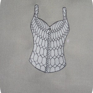 Instant Download Machine Embroidery Design Corsets Strpless Zipper - Etsy
