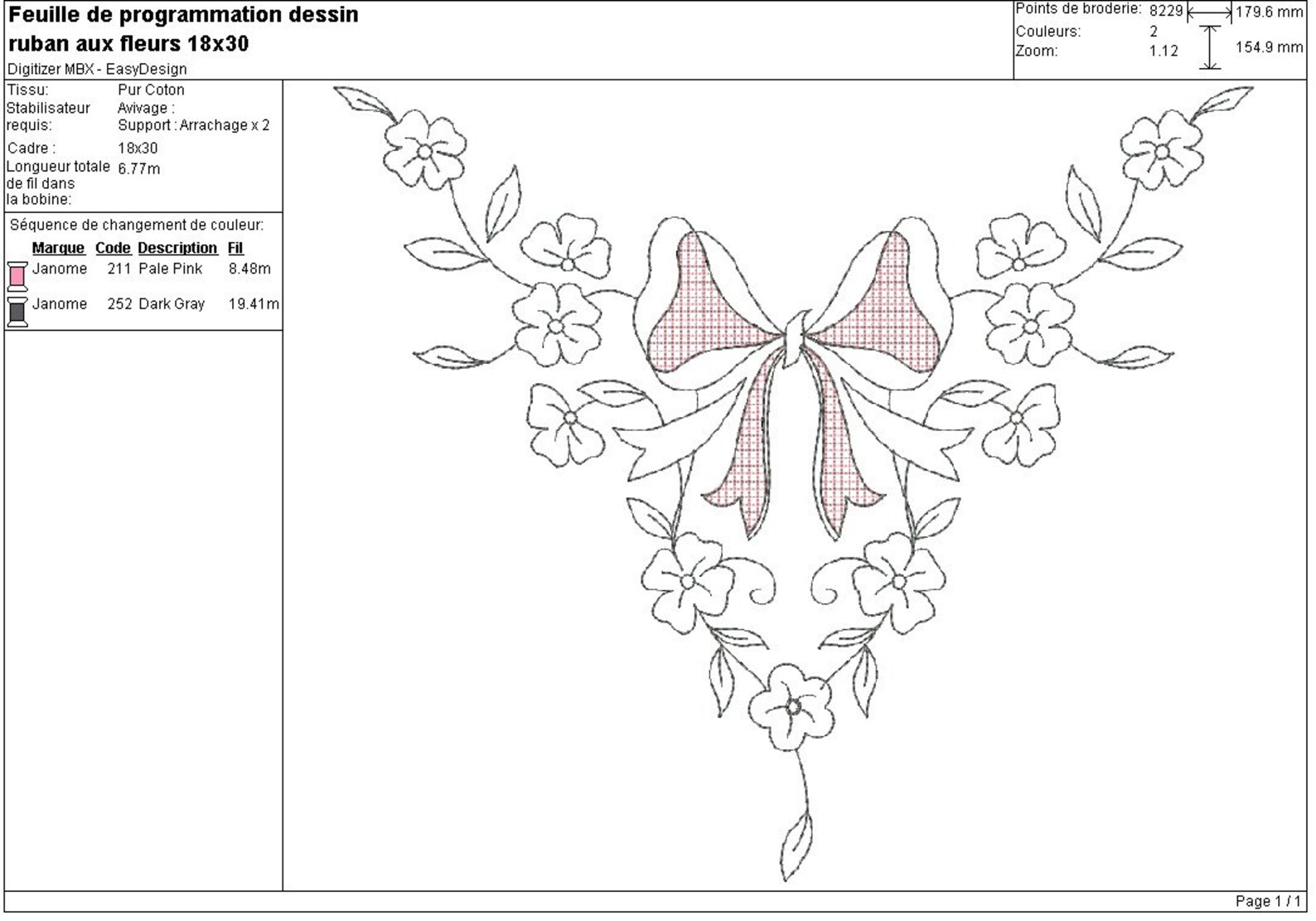 Instant Download Embroidery Design Ribbon Flower - Etsy