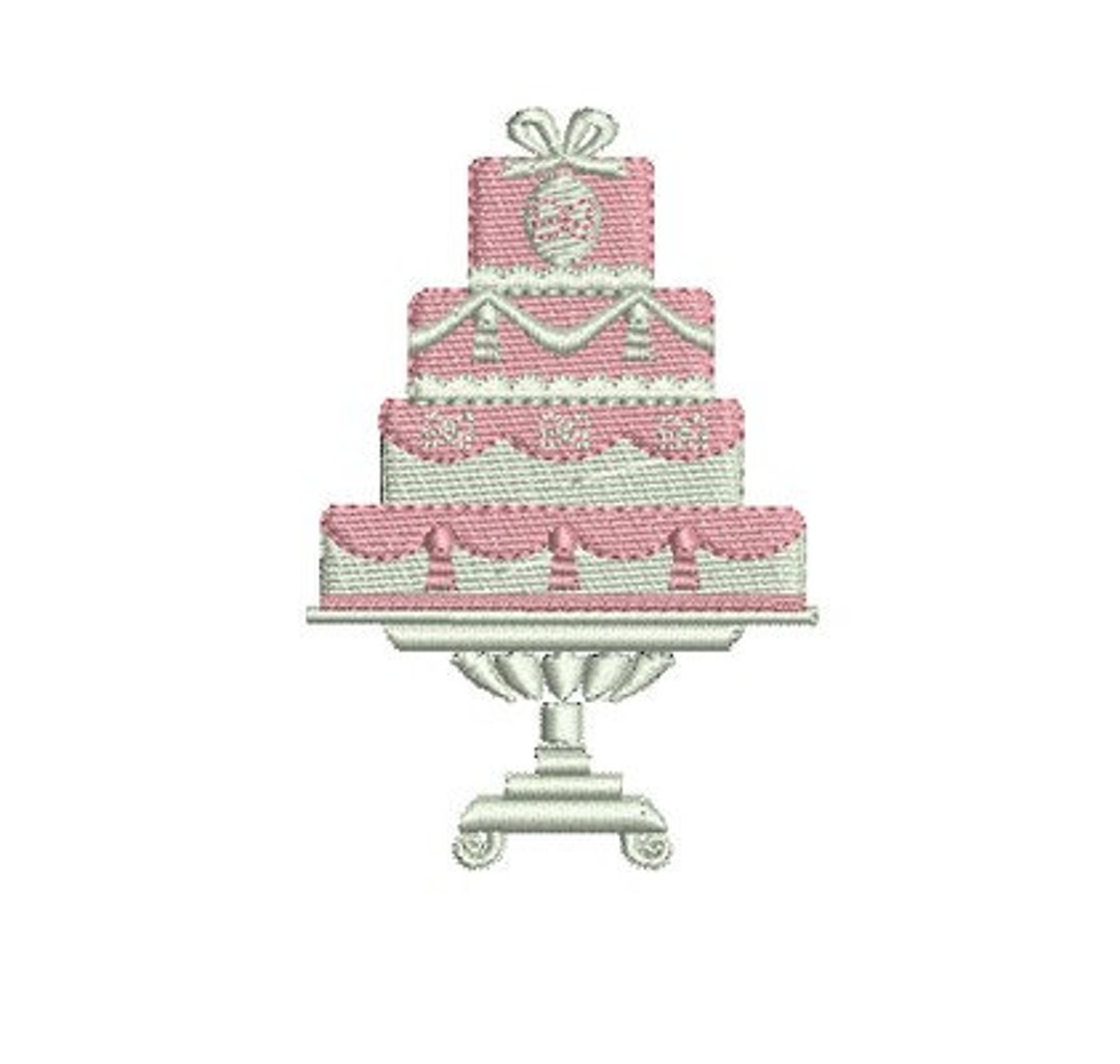 Instant Download Machine Embroidery Wedding Cake - Etsy