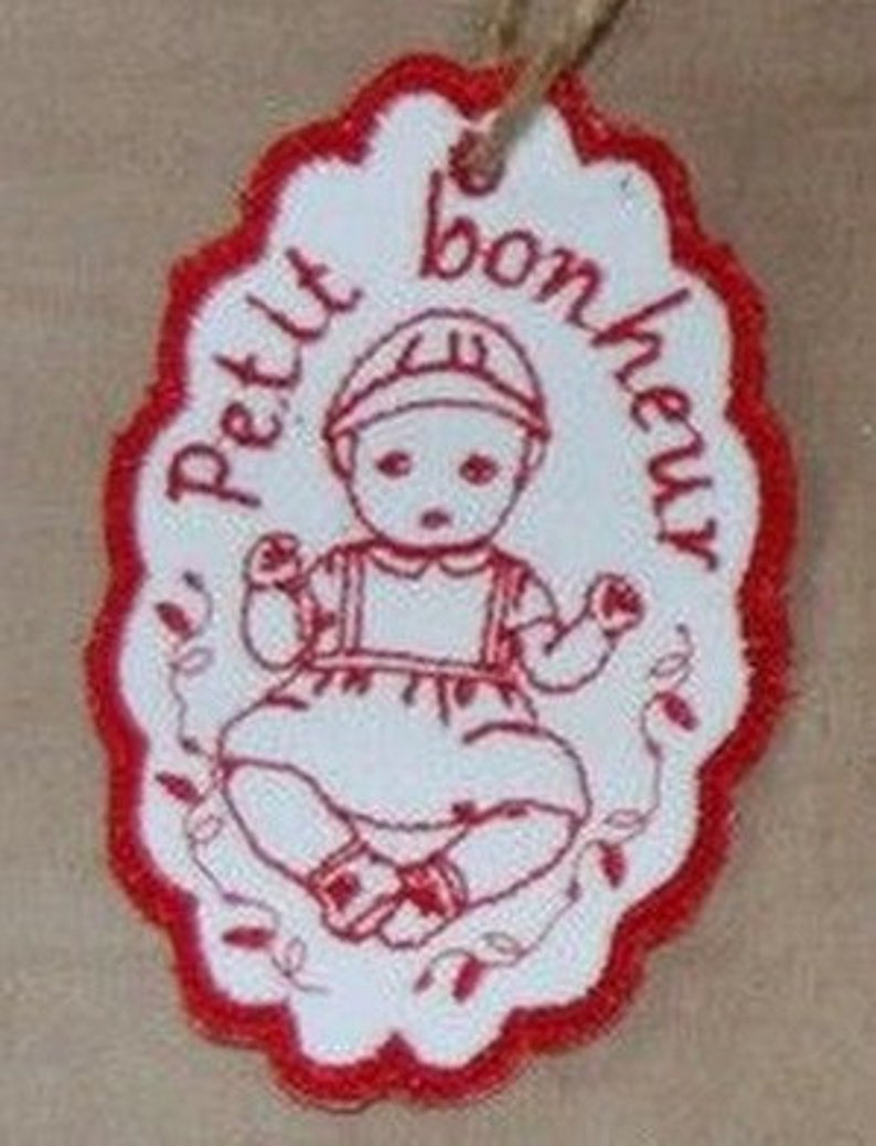 Instant Download Machine Embroidery Label baby boy French | Etsy
