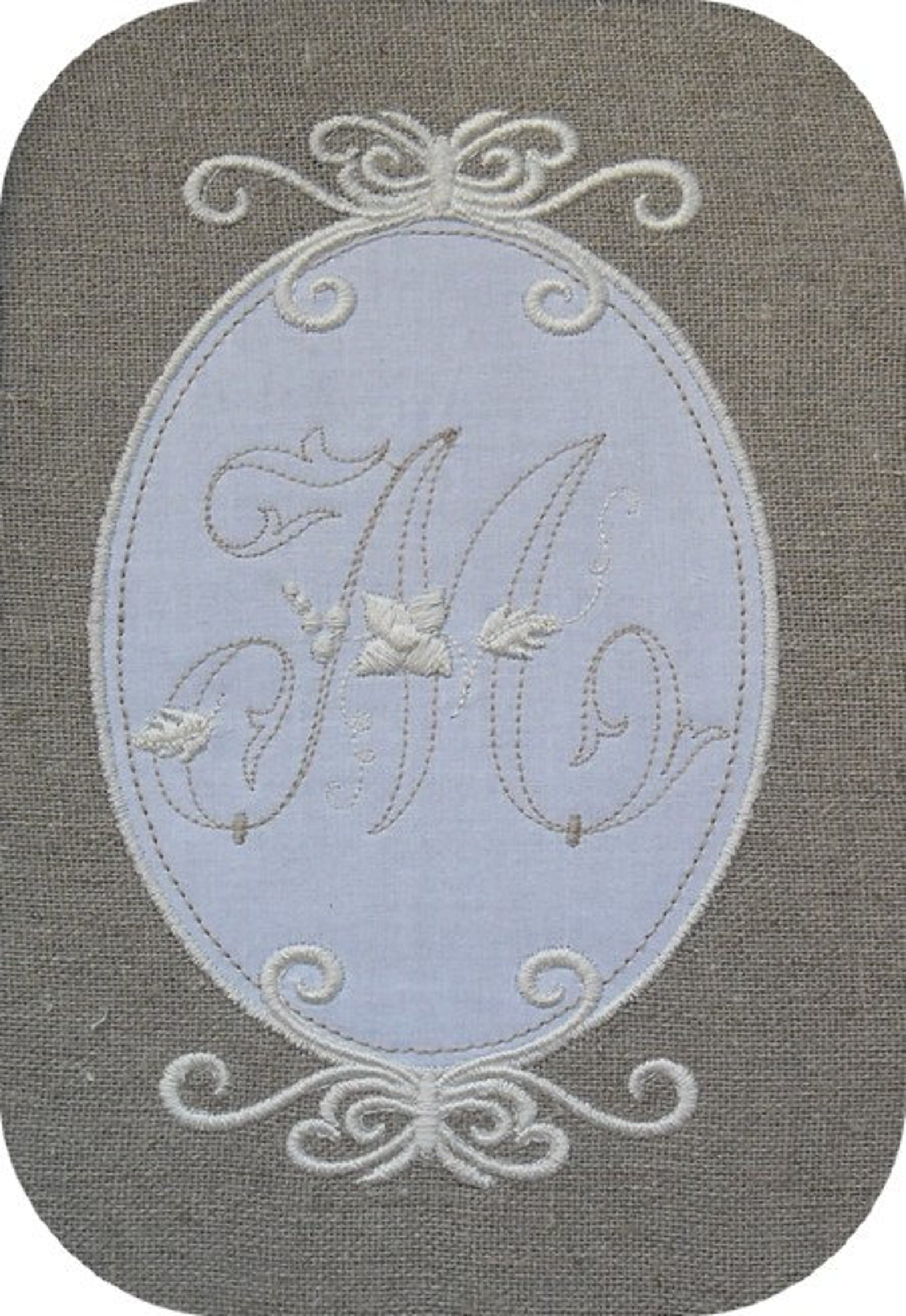 Instant Download Monogram Font Machine Embroidery Designs - Etsy