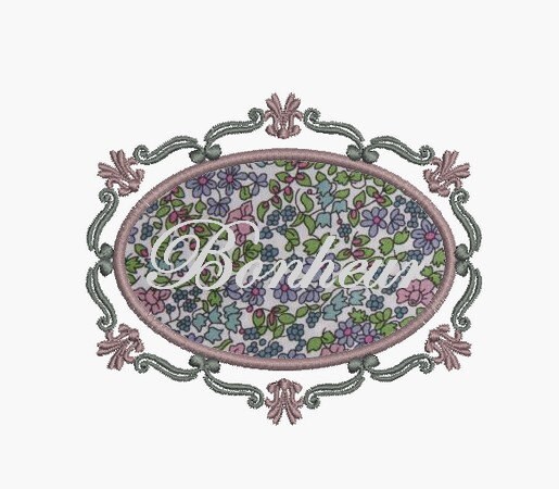 Instant Download Machine Embroidery Design Rectangular Eléonore Frame ...