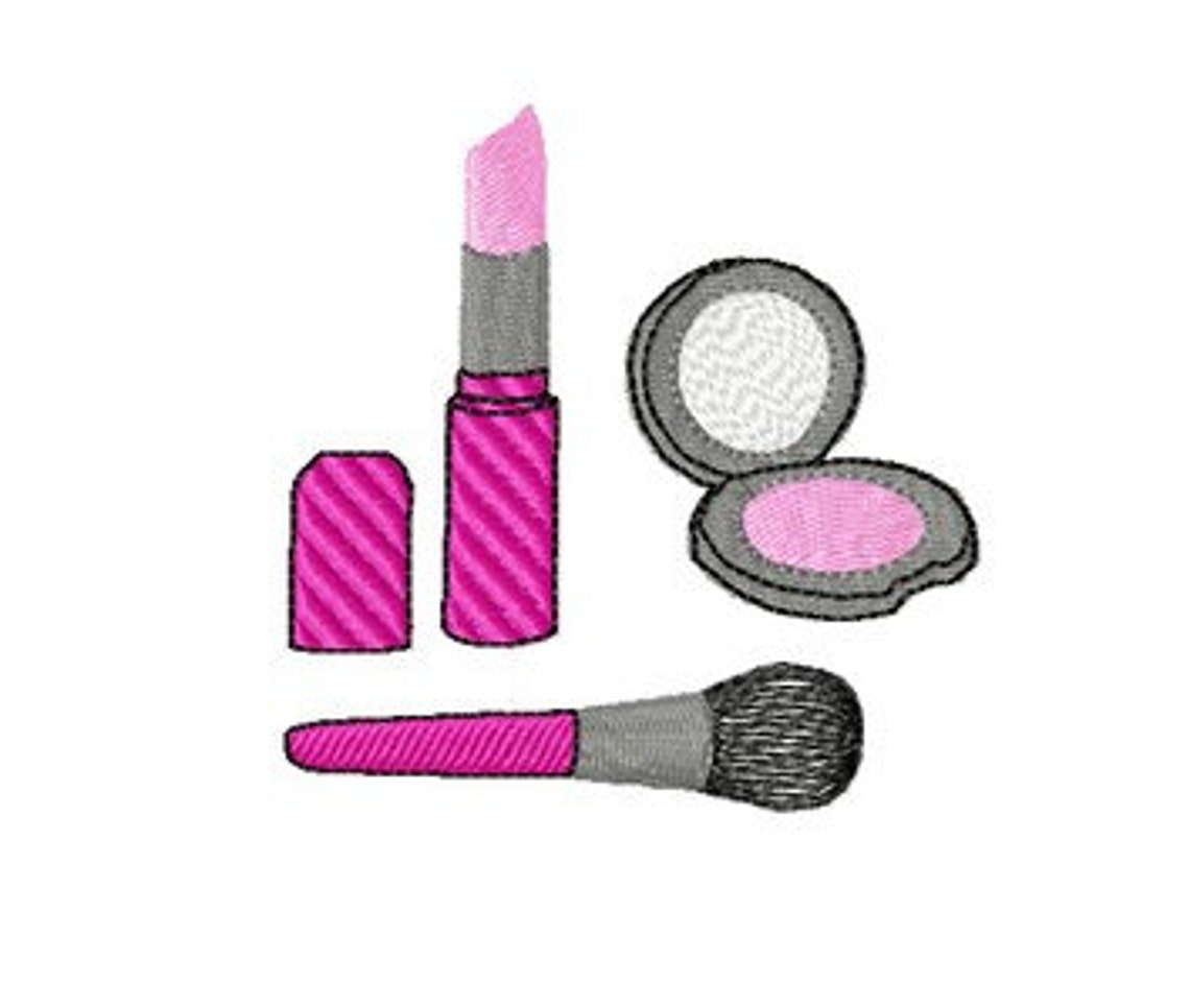 Instant Download Embroidery Design Make up Lips and Cheeks Set | Etsy