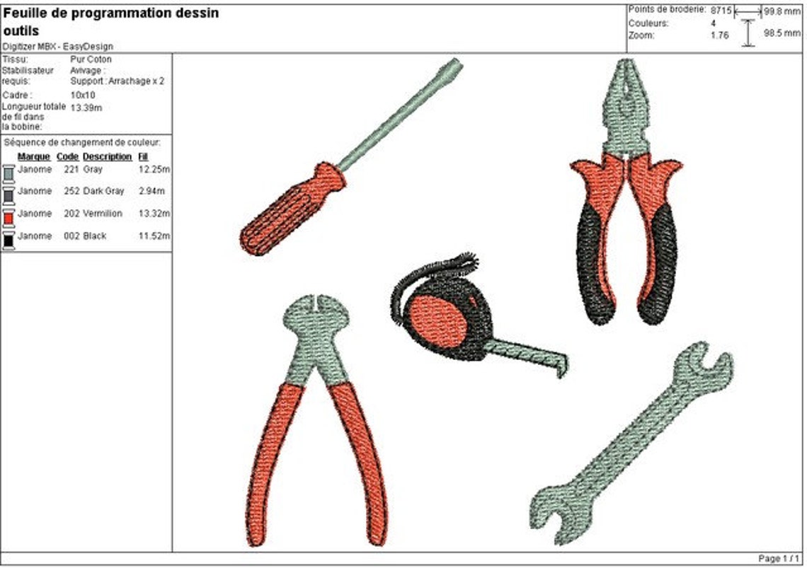Instant Download Machine Embroidery Design Tools - Etsy