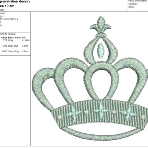 Instant Download Machine Embroidery Design Crown Prince - Etsy