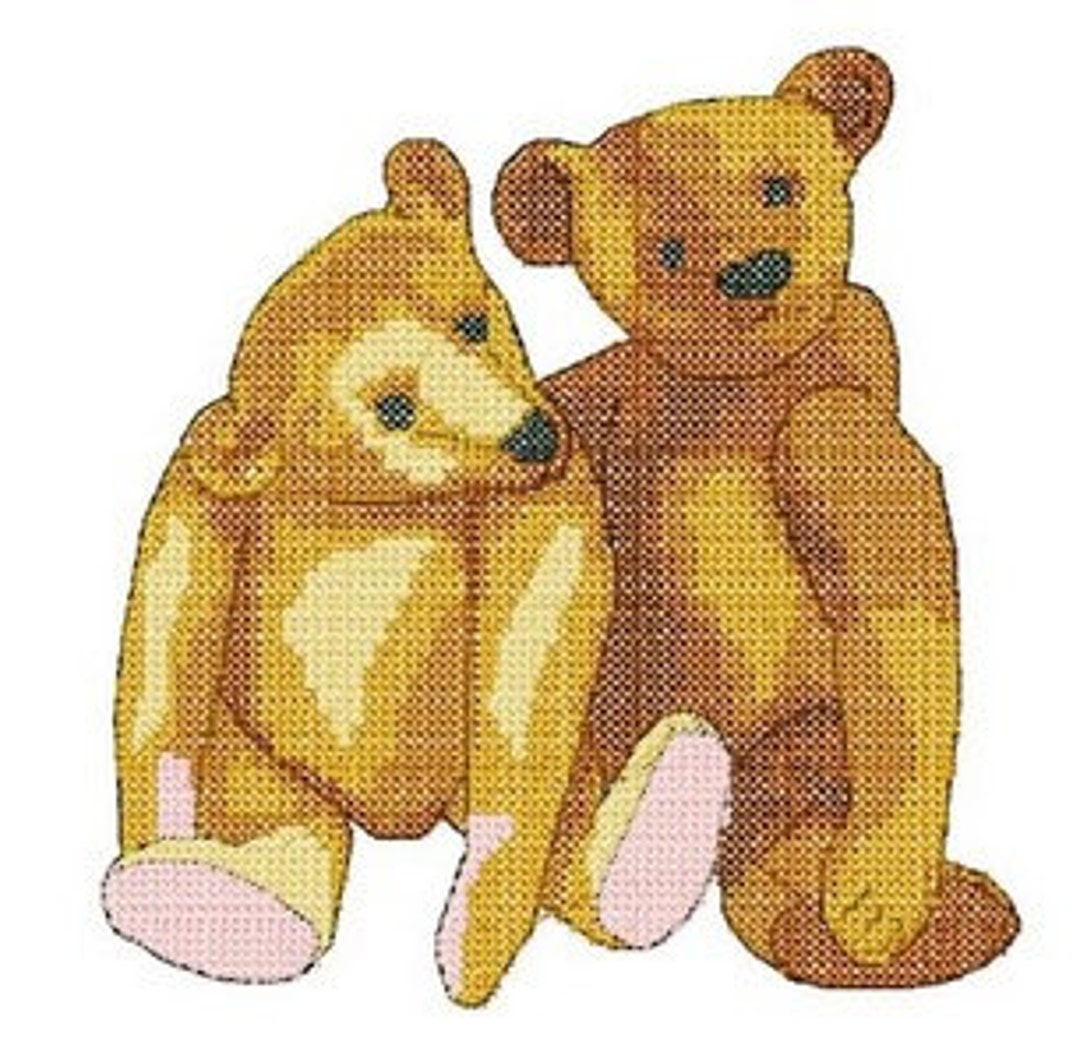 Instant Download Embroidery Design Machine Cross Stitch Bear Steiff Et ...