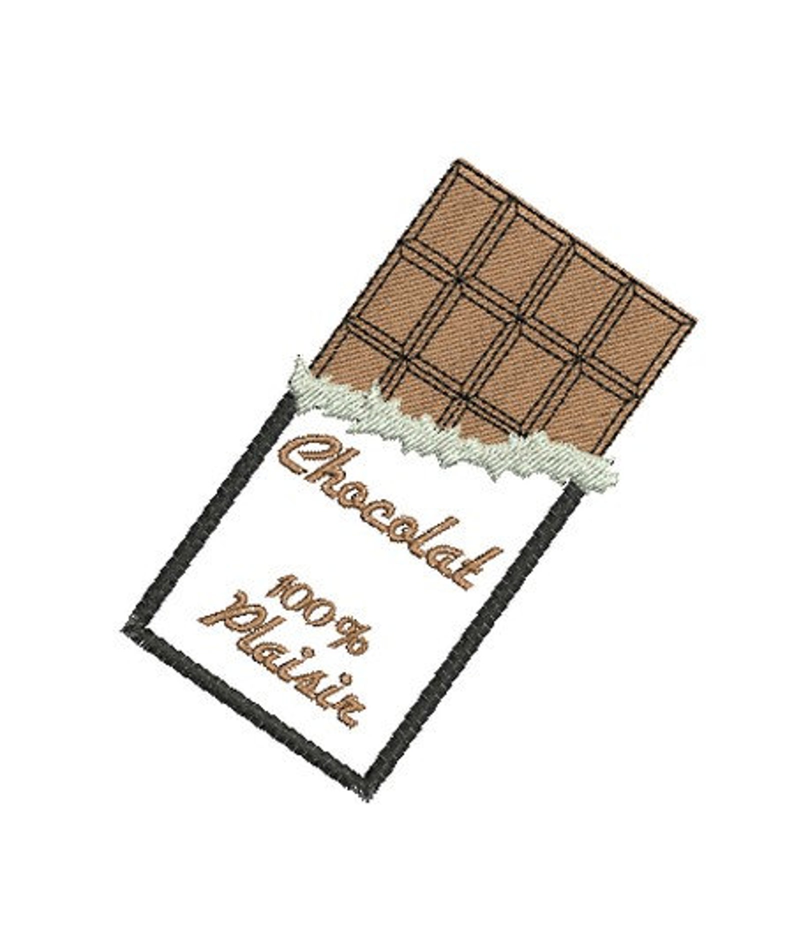 Instant download Machine Embroidery applique chocolate | Etsy
