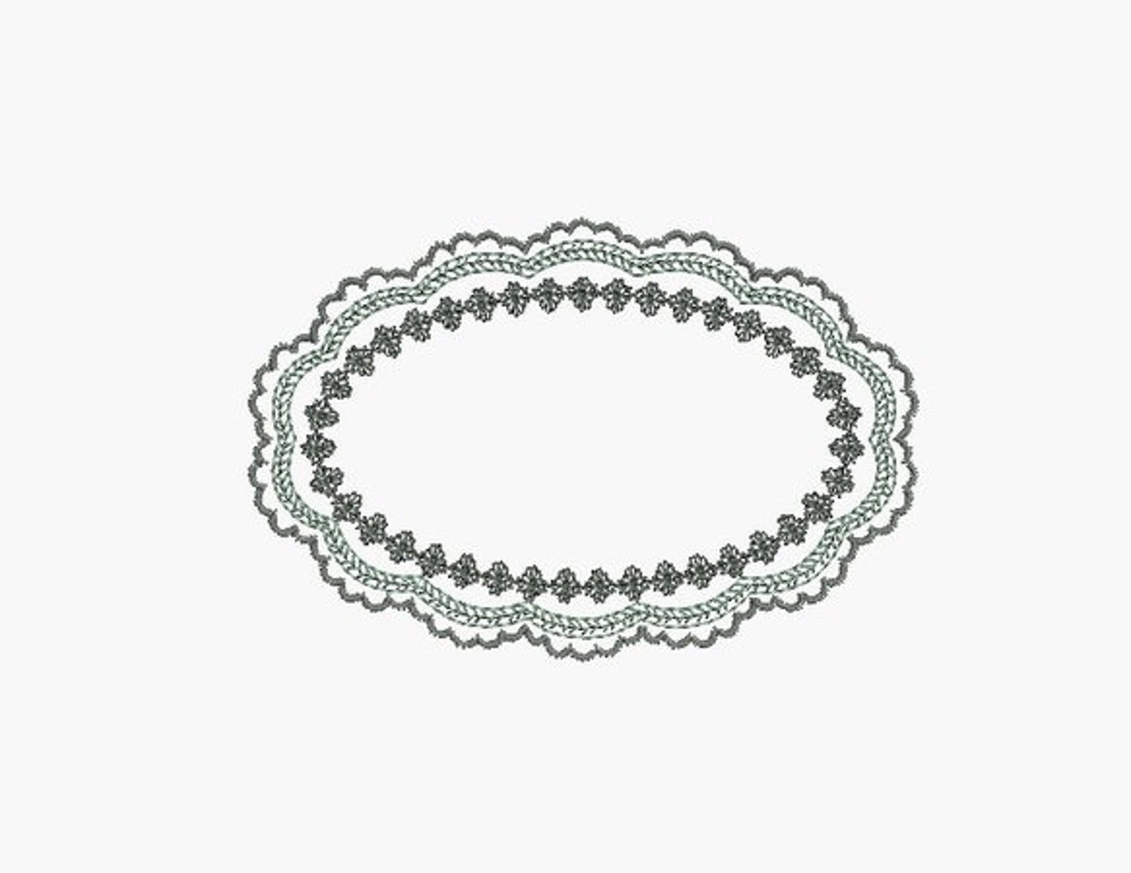 Instant Download Embroidery Lace Frame - Etsy