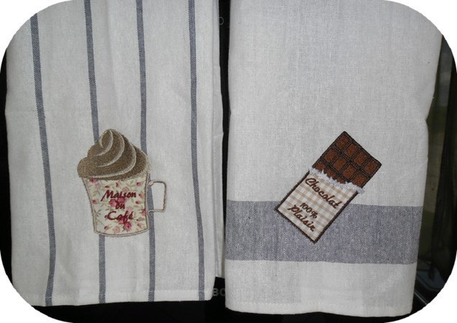 Instant download Machine Embroidery applique chocolate | Etsy