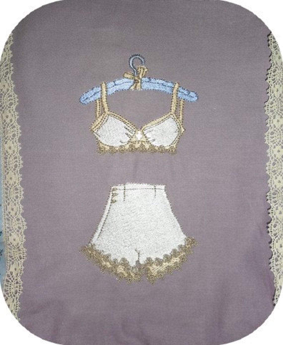 Instant Download Embroidery Design Set Bra and Panties Vintage | Etsy