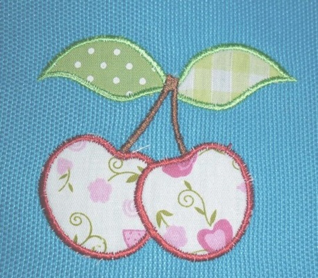 Instant Download Cherries Embroidery Design Applique - Etsy