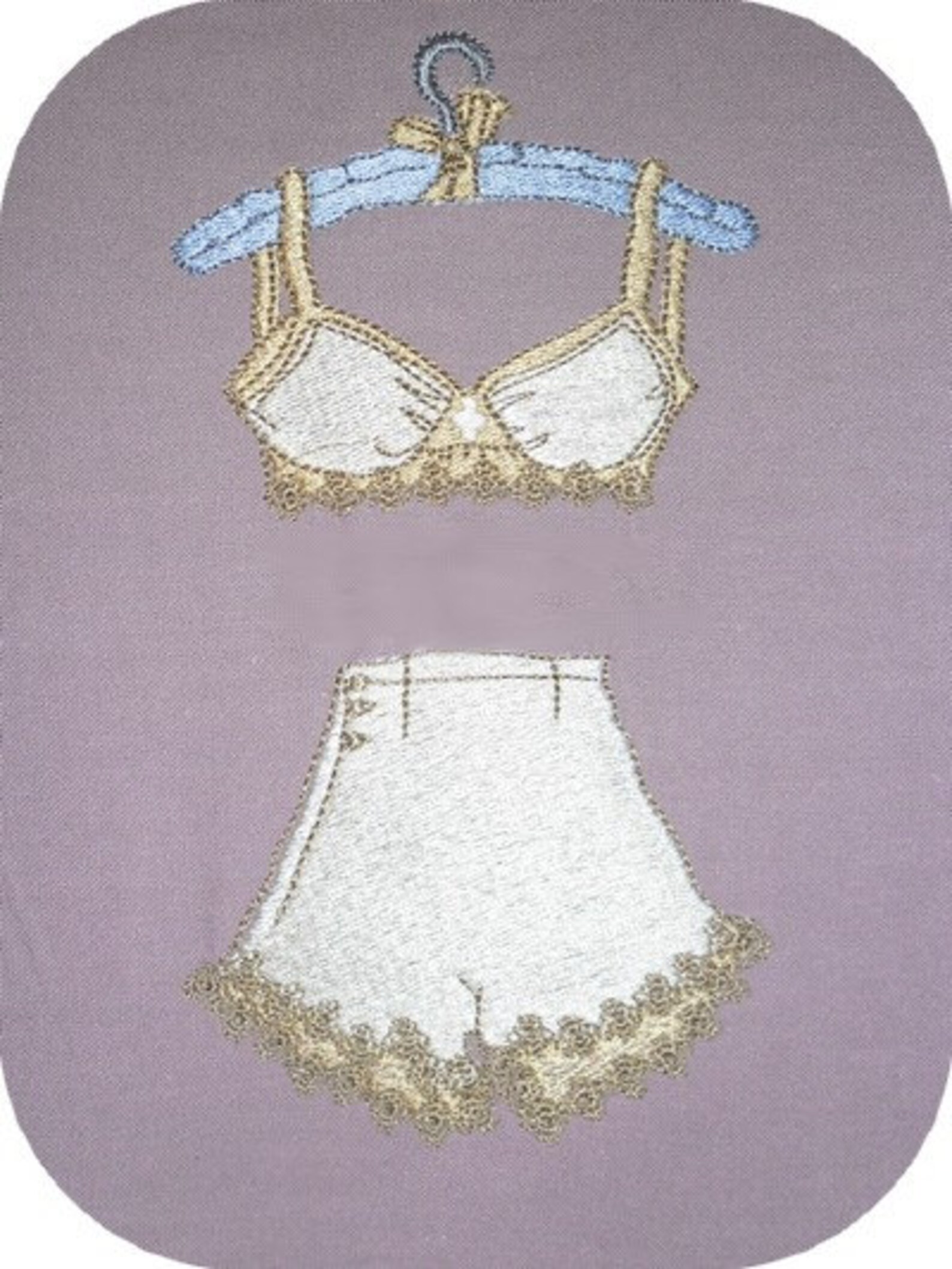 Instant Download Embroidery Design Set Bra and Panties Vintage | Etsy