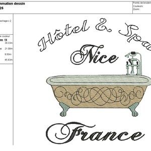 Instant Download Embroidery Design Hotel Bath an Spa - Etsy