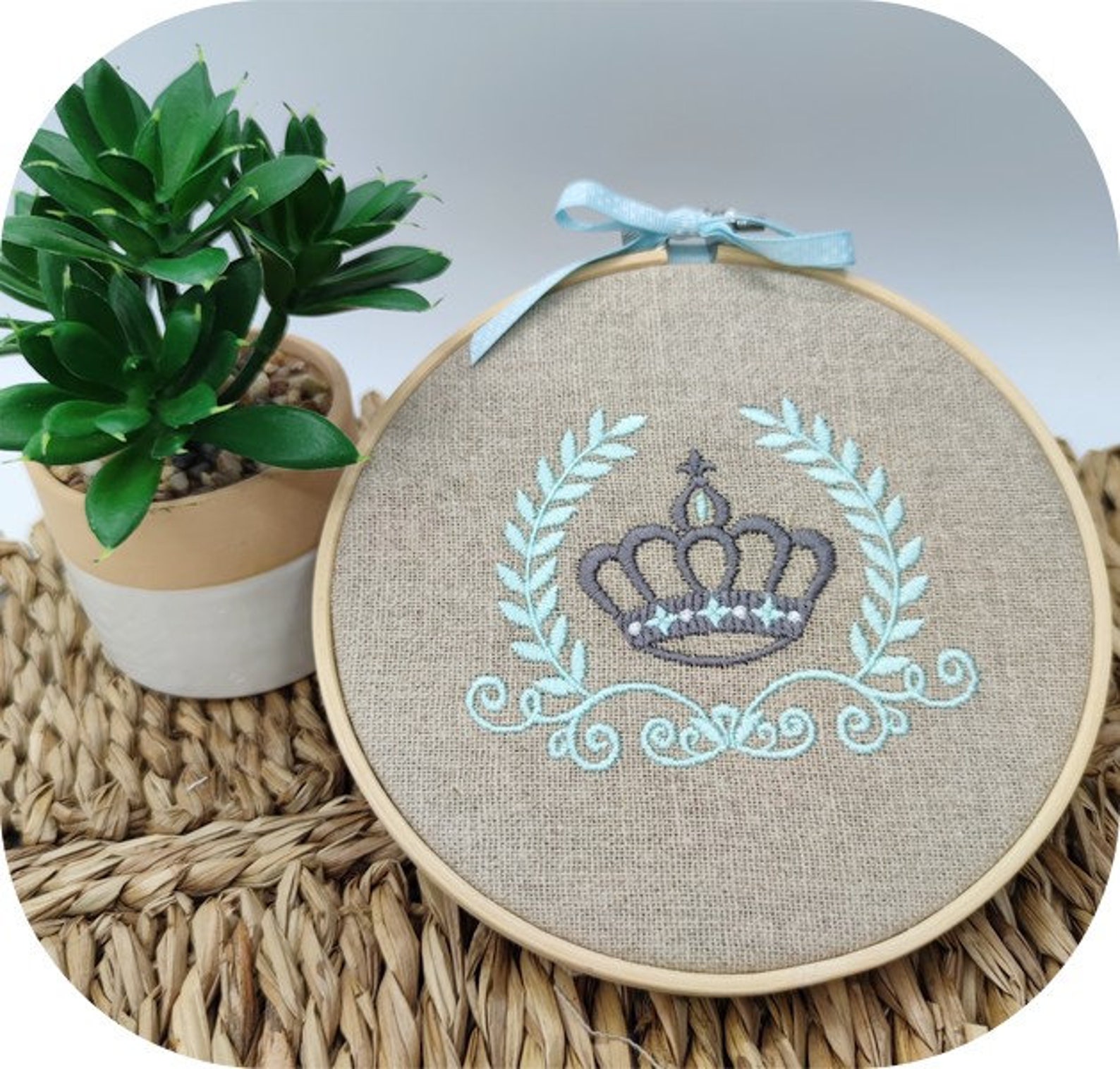 Instant Download Machine Embroidery Design Crown Prince - Etsy