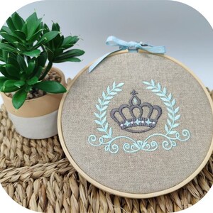 Instant Download Machine Embroidery Design Crown Prince - Etsy