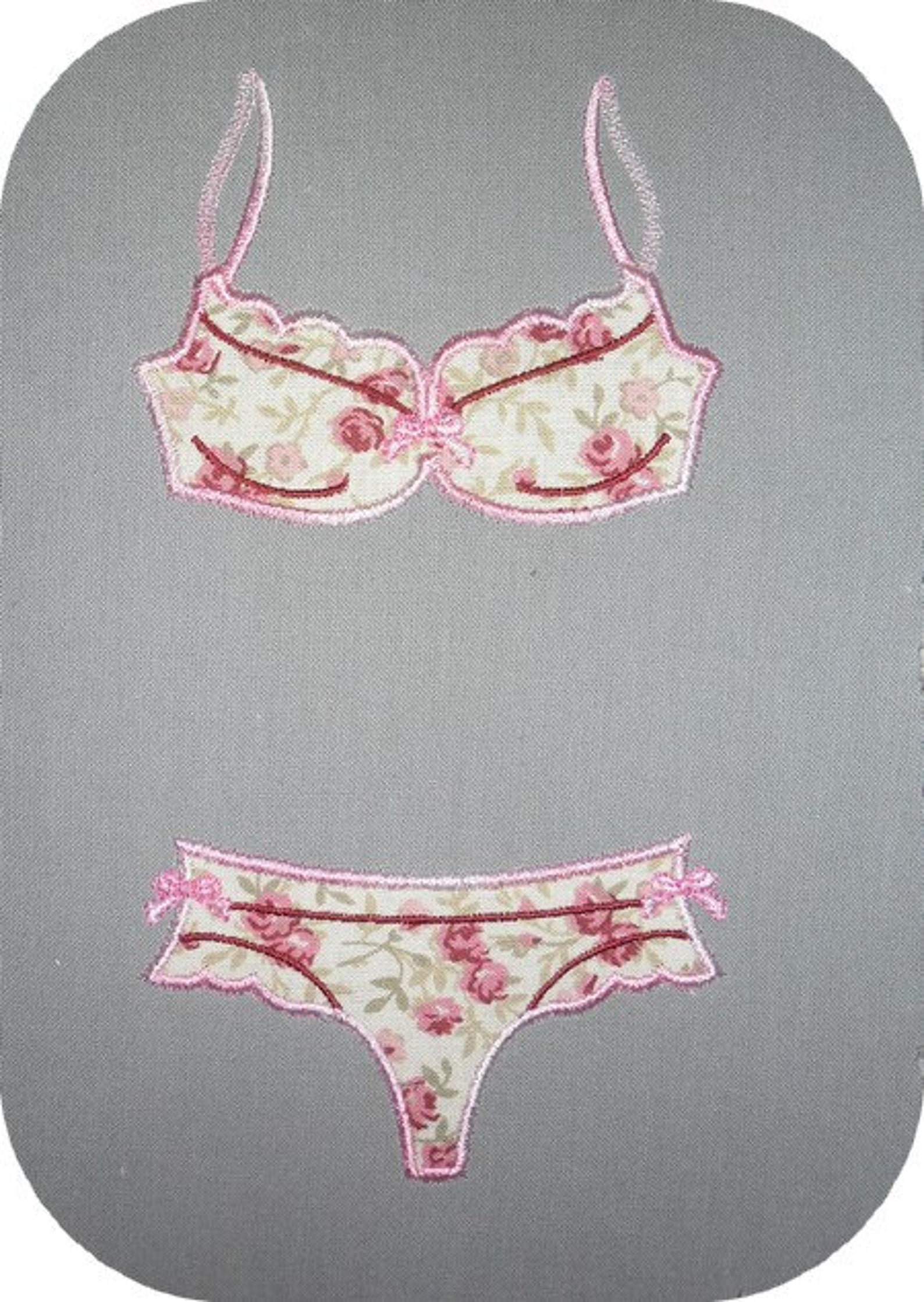 Instant Download Embroidery Design Set Bra and Panties Applique - Etsy