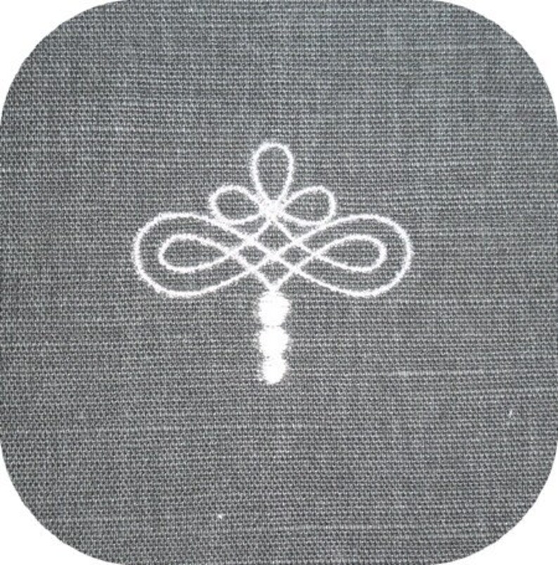 Instant Download Machine Embroidery Cord Ornament - Etsy