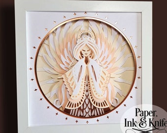 Angel Shadowbox Svg - Etsy