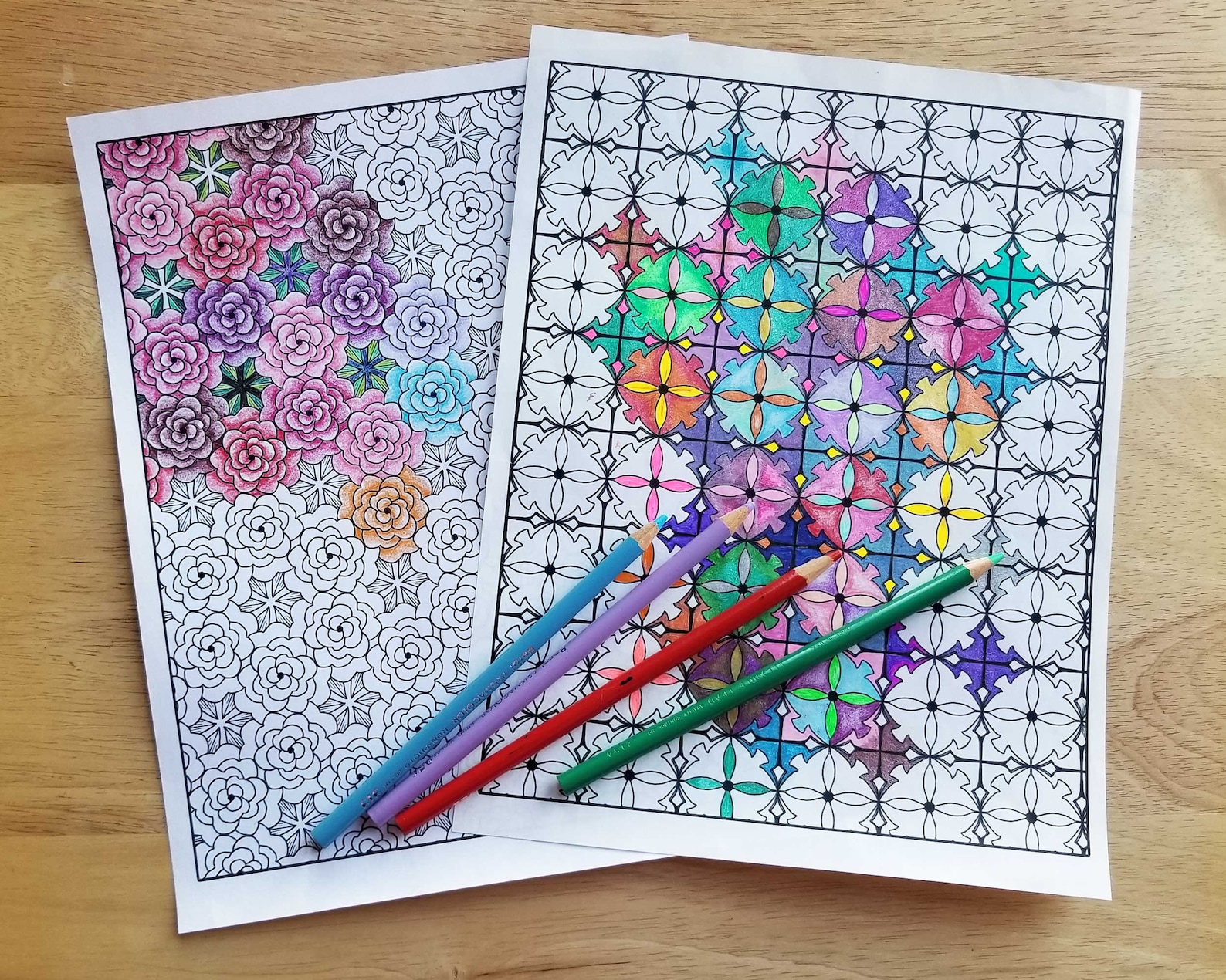 Pattern Pages Adult Coloring Book Printable Instant Download | Etsy