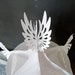 3D SVG Angel Praying Round Paper Cut Lantern, Christmas Luminary ...
