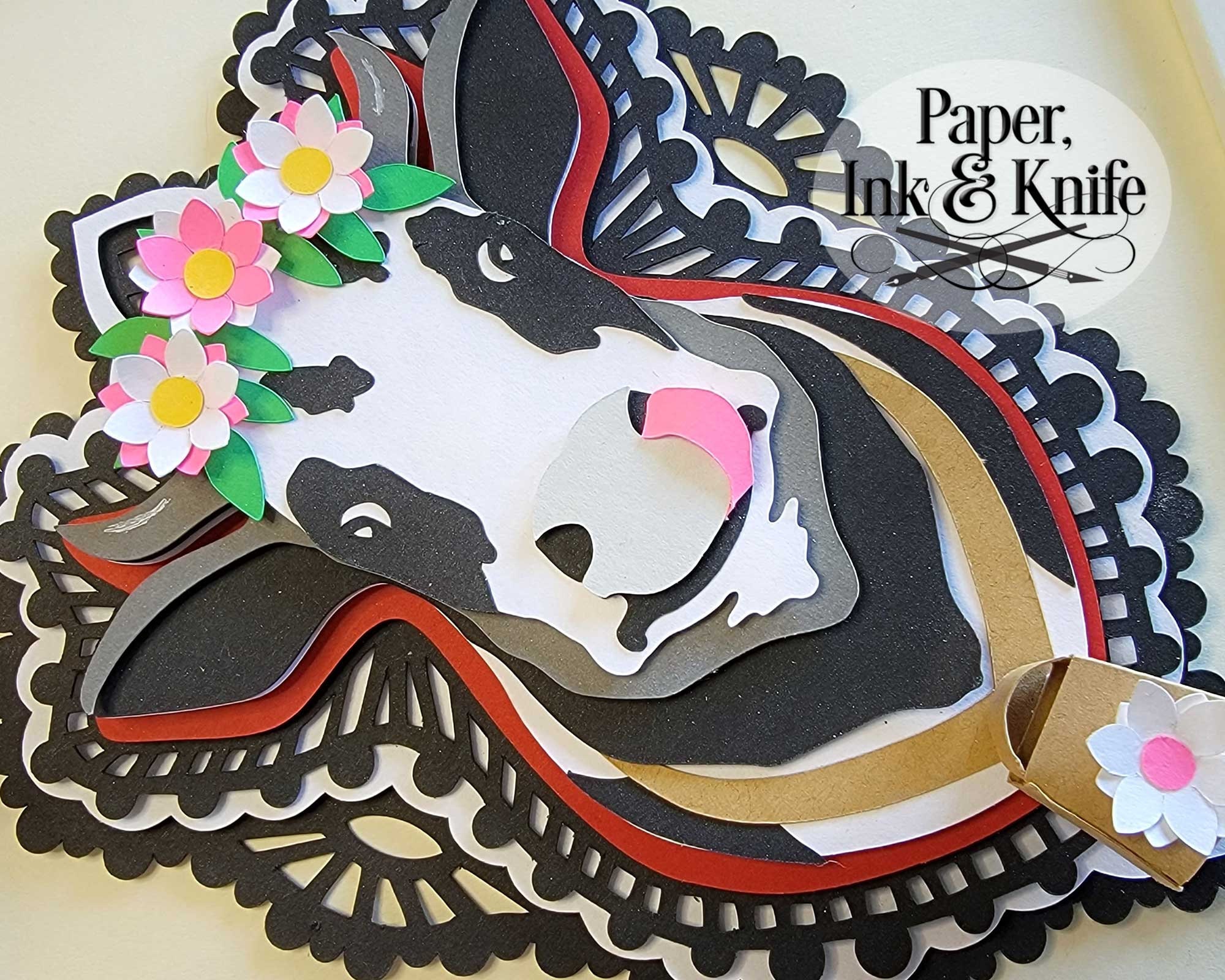 3D Cow Papercut Template SVG PDF PNG Dxf Layered Paper - Etsy