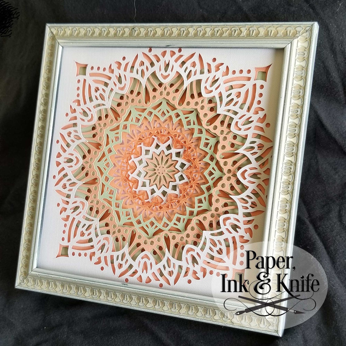 Mandala Papercut Shadowbox Template 3D Paper Sculpture Diy | Etsy Canada