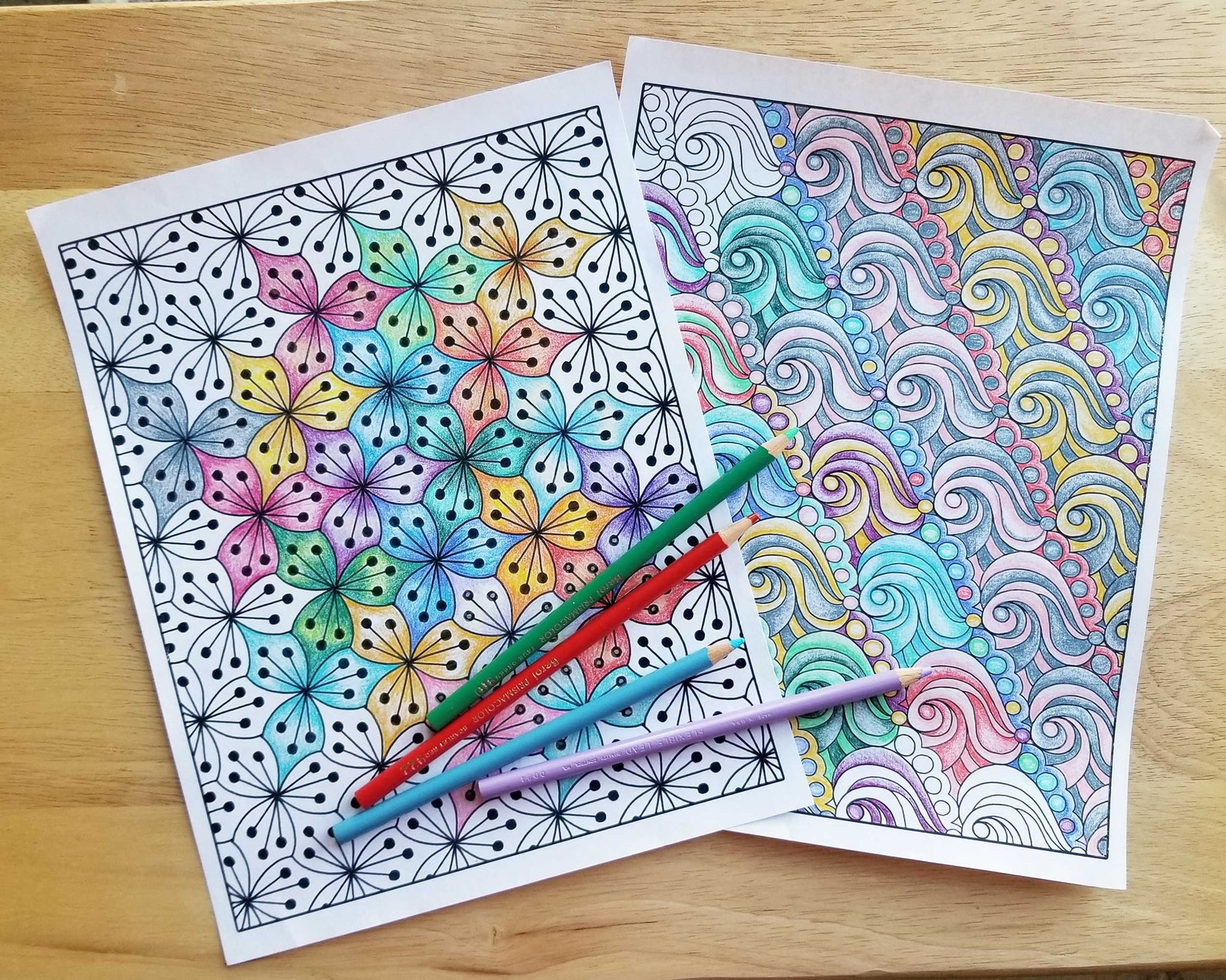 Pattern Pages Adult Coloring Book Printable Instant Download | Etsy