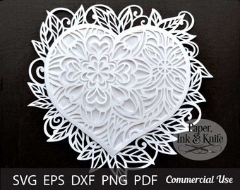 Multi Layer Heart Svg - Etsy